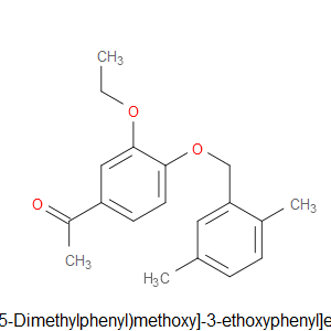 1-[4-[(2,5-Dimethylphenyl)methoxy]-3-ethoxyphenyl]ethanone - CAS:1554485-05-0 - 珠海奥博凯生物医药技术有限公司