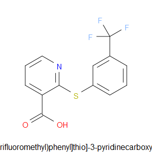 2-[[3-(Trifluoromethyl)phenyl]thio]-3-pyridinecarboxylic acid - CAS ...